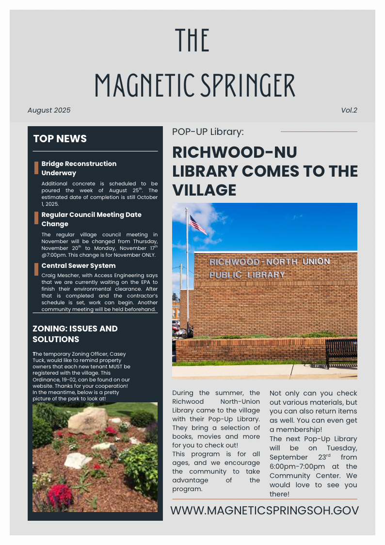 Magnetic Springs, OH – A small town with a big heart